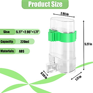 Bird Water Dispenser, Bird Cage Feeder, Parakeet Cage Accessories, 2 Pcs Automatic Bird Water Feeder for Budgies Cockatiel Lovebird Canary Finch