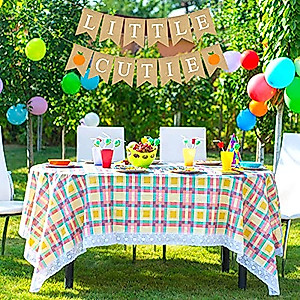 Burlap Little Cutie Banner Boy Girl Clementine Orange Baby Shower Birthday Party Decoration