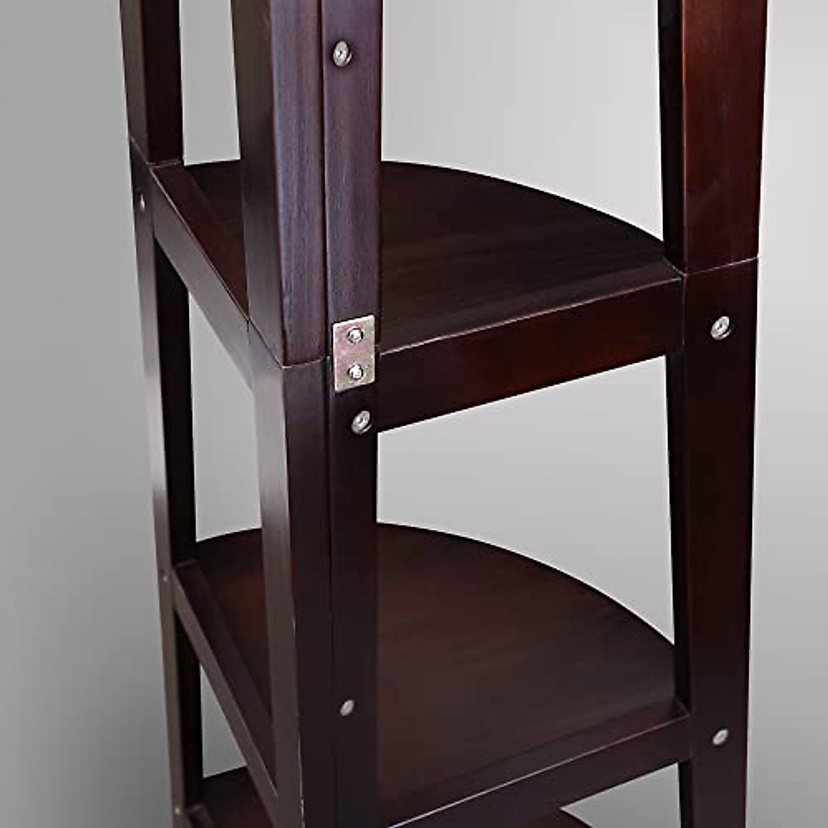Casual Home 5-Shelf Corner Ladder Bookcase, Espresso