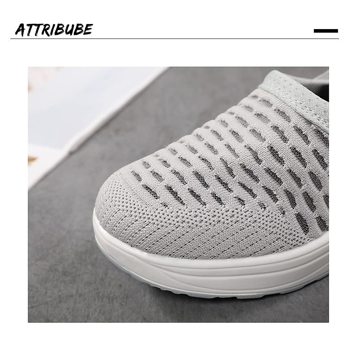 Dosurgorn Women Walking Shoes Air Cushion Slip-On Shoes - Orthopedic Diabetic Walking Shoes (Black,10)