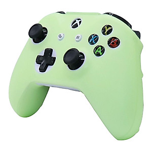 RALAN Controller Cover Silicone, Silicone Controller Cover Skin Protector in Dark Compatible for Xbox Ones Controller (Black Pro Thumb Grip x 8,Cat + Skull Cap Cover Grip x 2) Visit The RALAN Store