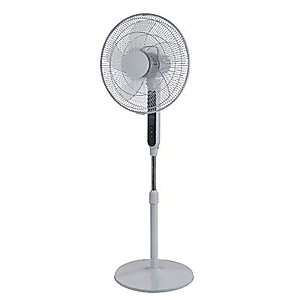 HP FS40-19PRD Programmable Stand Fan with Remote, White, 16-in. - Quantity 1