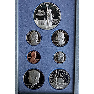 1986 S Prestige Proof Set 7-Coins in Original US Mint Packaging with COA Proof
