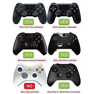 Onyehn 10-Pack Replacement 3D Analog Stick Joystick for PS4 Conroller,for Xbox One Controller and for Xbox Elite Wireless Controller