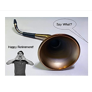 Ear Trumpet Horn Gag Gift For Those Who Deny Needing it. 100% Brass.