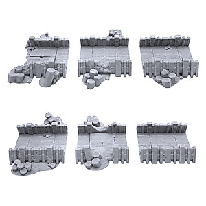 Planetary Outpost Trenches by Makers Anvil - Compatible with Dungeons and Dragons (DND), 28mm Miniature Wargaming, Tabletop RPGs, Wargame Scenery