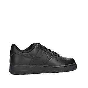 Nike Men?s Air Force 1 Low Sneaker, Black/Black, 8.5