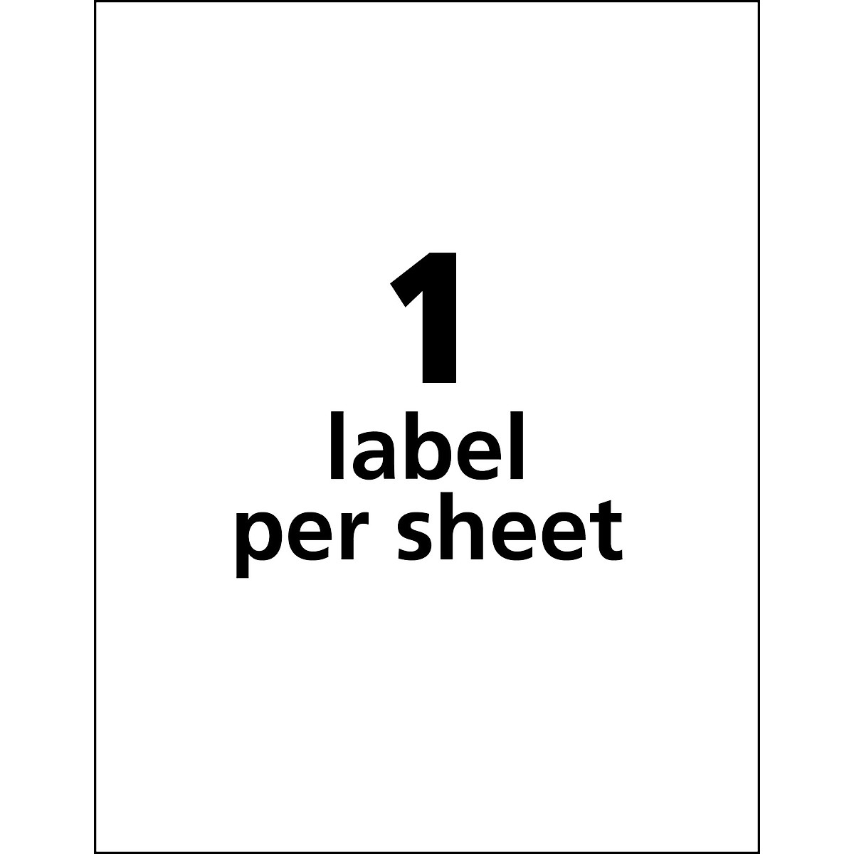 Avery Durable White Cover Up ID Labels for Laser Printers, 8.5" x 11", Pack of 50 (6575)