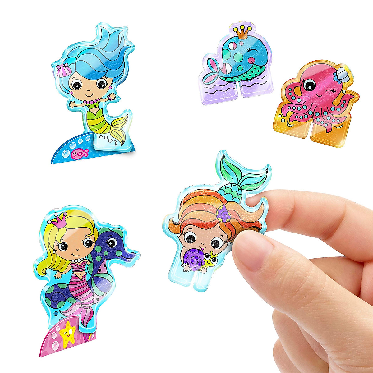 Shrinky Dinks Minis Mermaids, Includes 10 Preprinted Shrinky Dinks, Kids Art and Craft Activity Set, Kids Toys for Ages 5 Up by Just Play