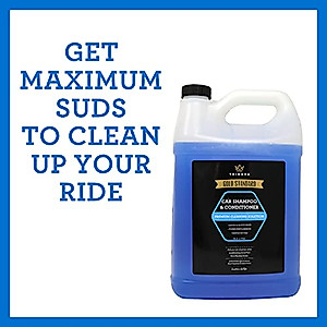 TriNova Car Wash Gallon - Car Shampoo and Conditioner - pH Neutral - High Foaming Car Soap - Leaves a Glossy Shine - Perfect for Foam Cannon - 1 gallon, 128oz