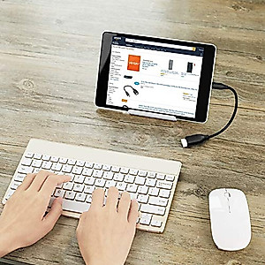 Rankie Micro USB (Male) to USB 2.0 (Female) Adapter, On-The-Go (OTG) Convertor Cable, 3-Pack, Black