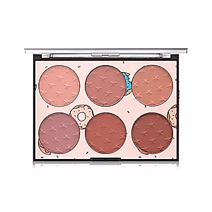 6 Color Blush Palette, Matte and Shimmer Powder, Highlight Face Blusher Buildable, Professional Facial Contour Blush Pallet Pigmented and Long Last For Natural Fair Dark Skin Tone