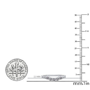 Dazzlingrock Collection 0.35 Carat (Ctw) Round Lab Grown Diamond Women 5 Stone Wedding Guard Ring 1/3 CT in 10K White Gold, Size 6
