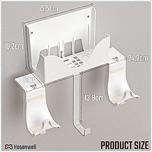 Hosanwell Xbox Series S Wall Mount, Xbox Series S Wall Mount Kit, with Detachable Controller Holder & Headphone Hanger Heat Dissipation (NOT for Xbox ONE S)
