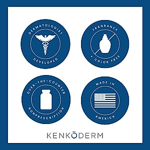 Kenkoderm Conditioner for Sensitive Hair and Skin - 8 oz | 1 Tube | Dermatologist Developed | Fragrance + Color Free