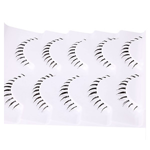 False Eyelashes Bottom Lashes Wispy Natural Mink Lashes Clear Band DIY Lashes Reusable Soft Handmade Lashes Pack