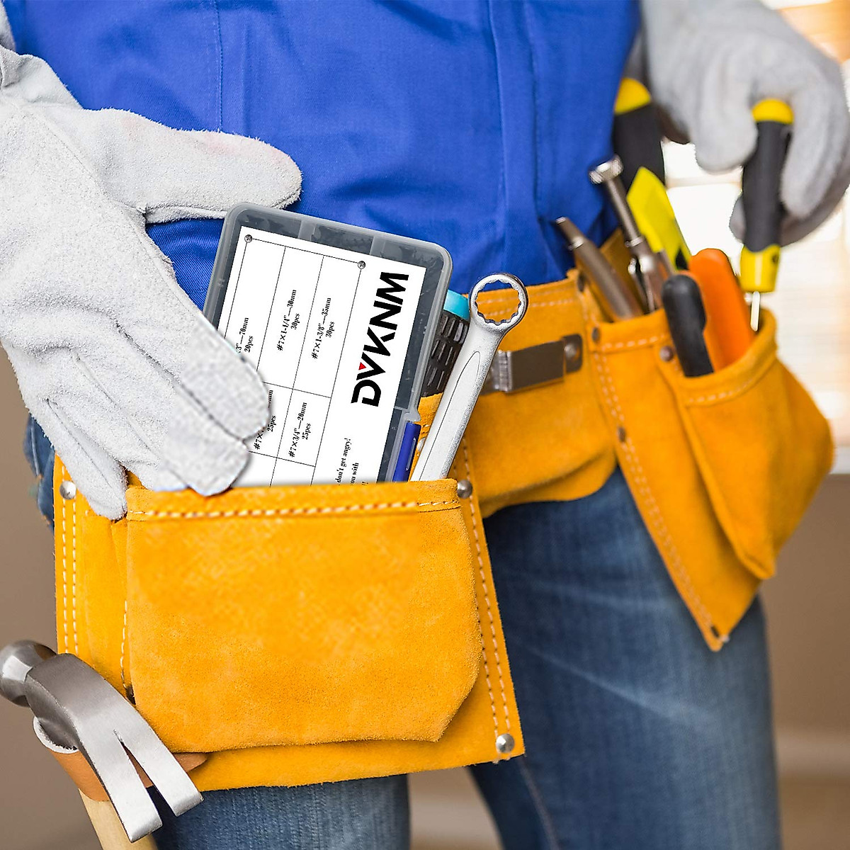 Screws #7 Quality Black Steel Drywall Screws Wood Screws 200Pcs Self Tapping Screws Kit,Screws Assortment Set for Drywall Sheetrock Furniture Cabinet Wood,8 Commonly Used Sizes