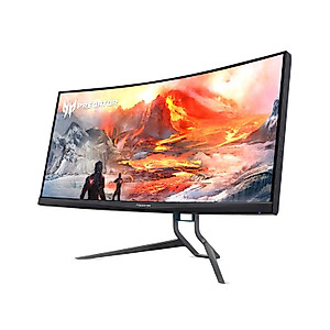 Acer Predator X35 bmiphzx 1800R Curved 35" UltraWide QHD Gaming Monitor with NVIDIA G-SYNC Ultimate, Quantum Dot, 200Hz, VESA Certified DisplayHDR 1000, (Display Port & HDMI Port),Black