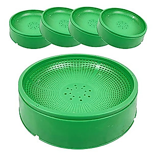 SRRPSPIGEON Pigeon Nest Plastic Bird Nesting Bowls 4pc Bird Nest Bowl Breeding Hatching Nest for Pigeons, Quails, and Small Birds
