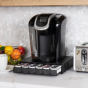 Mind Reader Storage Drawer Coffee Pod Holder, 36 Capacity, Black