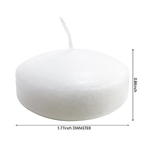 XHKDSYMC 24 PCS White Floating Candles, Unscented Dripless Wax Discs Floating Candles Mini Candle Floating Discs for Centerpieces, Cylinder Vases, Weddings, Party, Home Decor