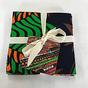 Pre-Cut 42 Count 5 inch Squares - Charm Pack African Print Variety for Quilting and Crafting by Sew Creative Lounge