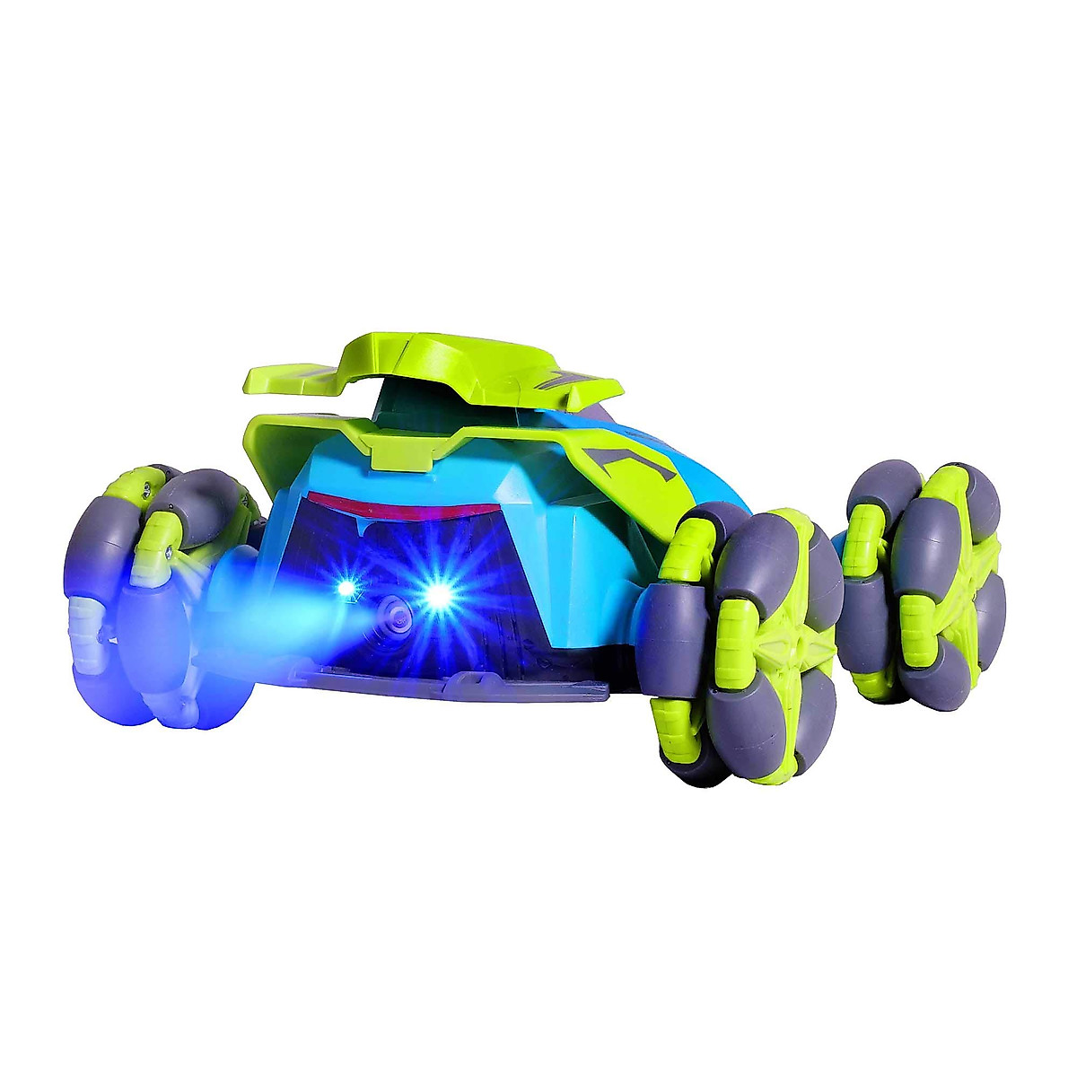 Contixo 2.4GHz Remote Control Car with 360° Rotating, Blue Smoke, One-Key Demonstration, One-Key Programming, Realistic Sounds & Lights, High Performance RC Car for Boys and Girls (SC4)