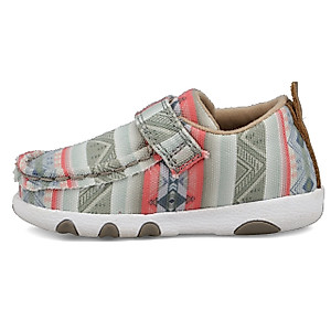 Twisted X Infant's Hooey Driving Moc, Moc Toe, Pink Multi, 8 M