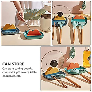 Hemoton 4pcs Pot Lid Racks Pot Lid Holders Cutting Board Holders Chopsticks Racks Utensils Lid Holder
