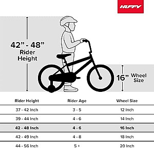 Huffy Zazzle 16" Kids Bike, Ideal for Ages 3 to 5 Years Old, Front Basket, Shimmering Streamers, Removable Training Wheels, Fun and Playful Design, Designed for Growth, Quick Connect Assembly, White