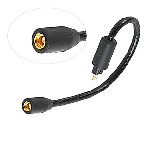 FECAMOS MMCX to 2 Pin 0.78mm Adapter Cable, Gold Plated Interface MMCX to 2 Pin 0.78mm Adapter Universal 2pcs Small OFC Wire Core for ZS3 for ZST for AS06