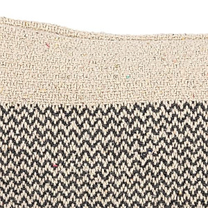 Bloomingville Recycled Cotton Blend Pillow with Tassels, Grey