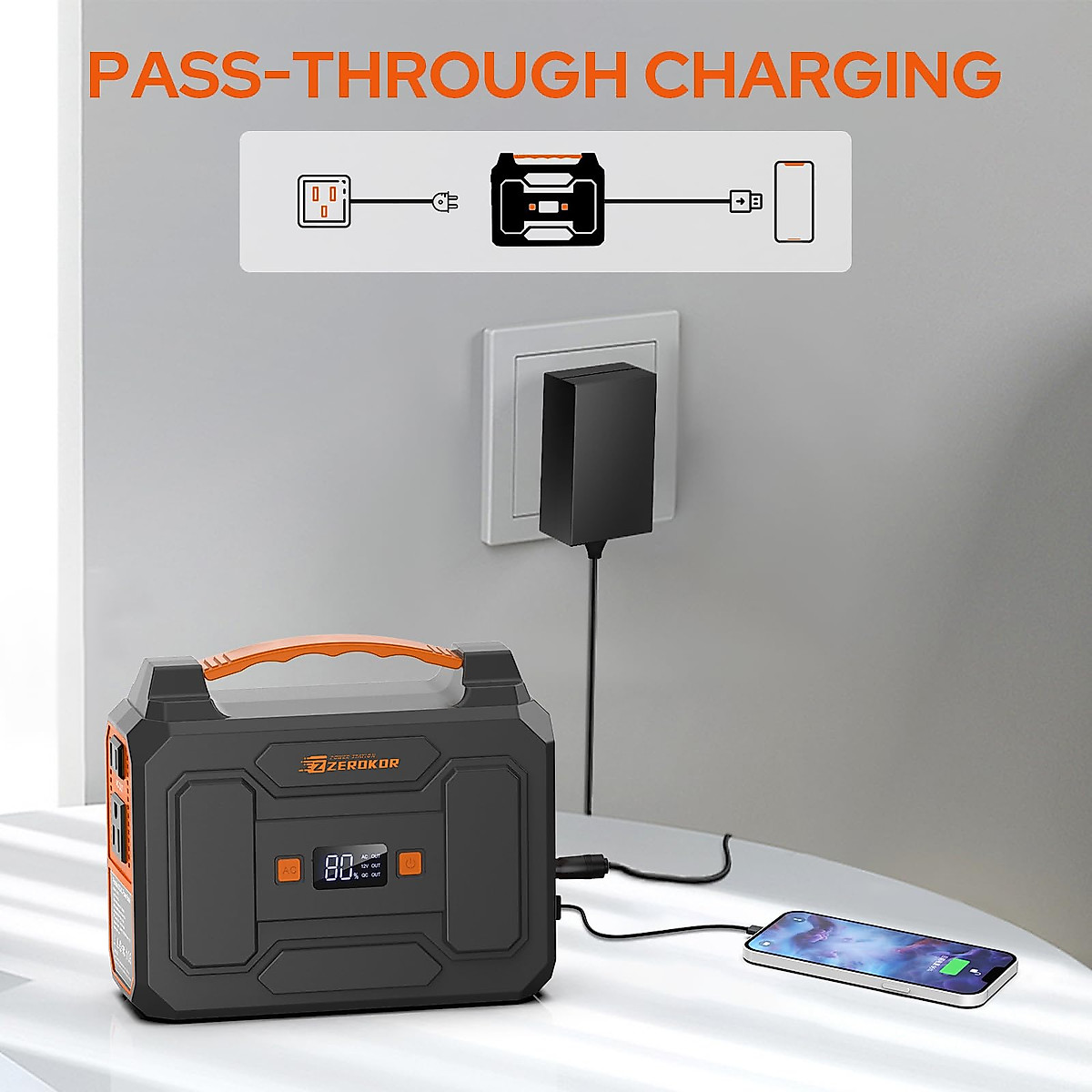 Portable Power Station 100W Portable Generator 146Wh 39600mAh External Lithium Battery Pack with USB C, Portable Power Pack with AC Outlet Power Bank for Camping Home Use RV Vanlife Adventures