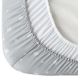 Waterproof Bassinet Mattress Pad Covers and Bassinet Sheets-Fit for Graco Travel Lite Crib, Guava Lotus Bassinet