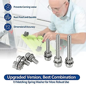 Canitu 1200PCS Metric Screw Assortment Kit,M2 M3 M4 Assorted Bolts and Nuts Kit Screws Nuts and Washers Hex Socket Head Cap Machine Screws for Home Projects (1200Pcs Hex Socket Head Cap Screw)