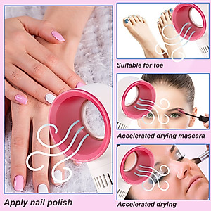 Eyelash Fan Dryer Portable USB Rechargeable Bladeless Mini Fan Handheld for Eyelash Extension, Air Conditioning Blower Cooling Dryer for Essential Eyelash Extension Supplies (White)