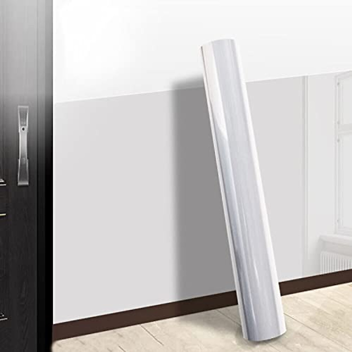 Electrostatic Absorption Wall Protective Film, Removable Clear Wall Protector Oil Proof Waterproof Sticker Furniture Protective Film Sticker (17.7in*78.7in)