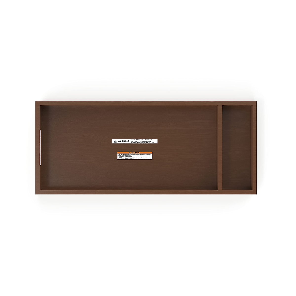 Child Craft Kieran Changing Table Topper, Convert Dresser into a Changing Table Surface, Securely Attaches, Non-Toxic, Baby Safe Finish (Toasted Chestnut)