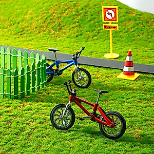 12 Pieces Finger Bikes Mini Extreme Sports Finger Bike Miniature Metal for Creative Game Favors Gifts