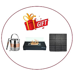 AMS Fireplace Summerset Pizza Oven - Large Capacity Natural Gas Outdoor Oven with Pizza Stone and Smoker Box, 304 Stainless Steel Construction for Built-in or Countertop Use. FREE Tabletop Fire Pit