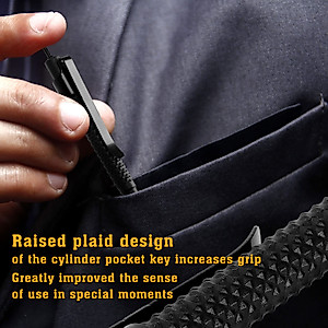 JOTOVO Pocket Universal Handcuff Key Strong Polymer Finish, Police Cuff Keys Clip for All Standard Series Hand Cuffs - 2 Pack