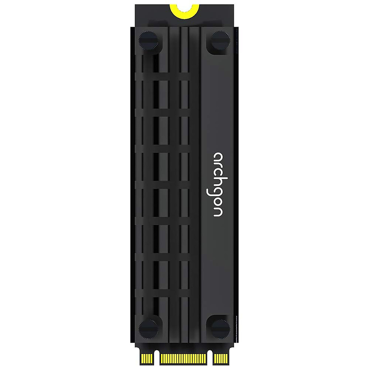 Archgon HS-1110 SSD Heatsink Cooler for PCIe NVMe M.2 2280 SSD for Workstation Server Rugged Computer IPC Industrial Computer Gaming PC Use (Black)