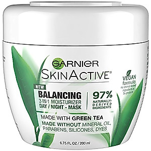 Garnier SkinActive 3-in-1 Face Moisturizer with Green Tea, Oily Skin, 6.75 fl. oz.