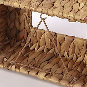 Vintiquewise Water Hyacinth Wicker Tissue Box Cover (Rectangle)