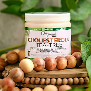 Originals by Africa's Best Cholesterol Tea Tree Oil, Rinse-Out Plus Leave in Conditioner, Repair and Revitalize Damaged, Dry, Overprocessed Hair, 15 oz