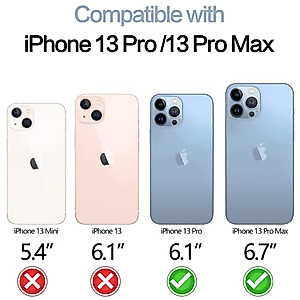 [5 Pack] YWXTW Camera Lens Protector Compatible with iPhone 13 Pro Max 6.7" / 13 Pro 6.1" Tempered Glass, [Night Shooting Mode] Case Friendly, High Definition