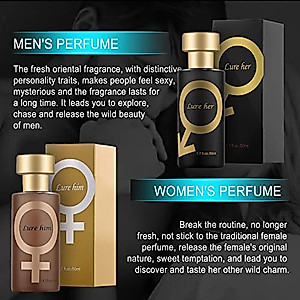 Outfmvch Long Lasting Fragrance Sweet Cologne Perfume, Natural Faint Scent Release Romantic Pheromones, Lure Perfume Body Mist for Neck Wrists Love Perfume For Men Women