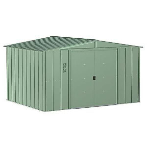 MDMprint 10x8 Classic Steel Storage Shed, Sage Green, CLG108SG-A