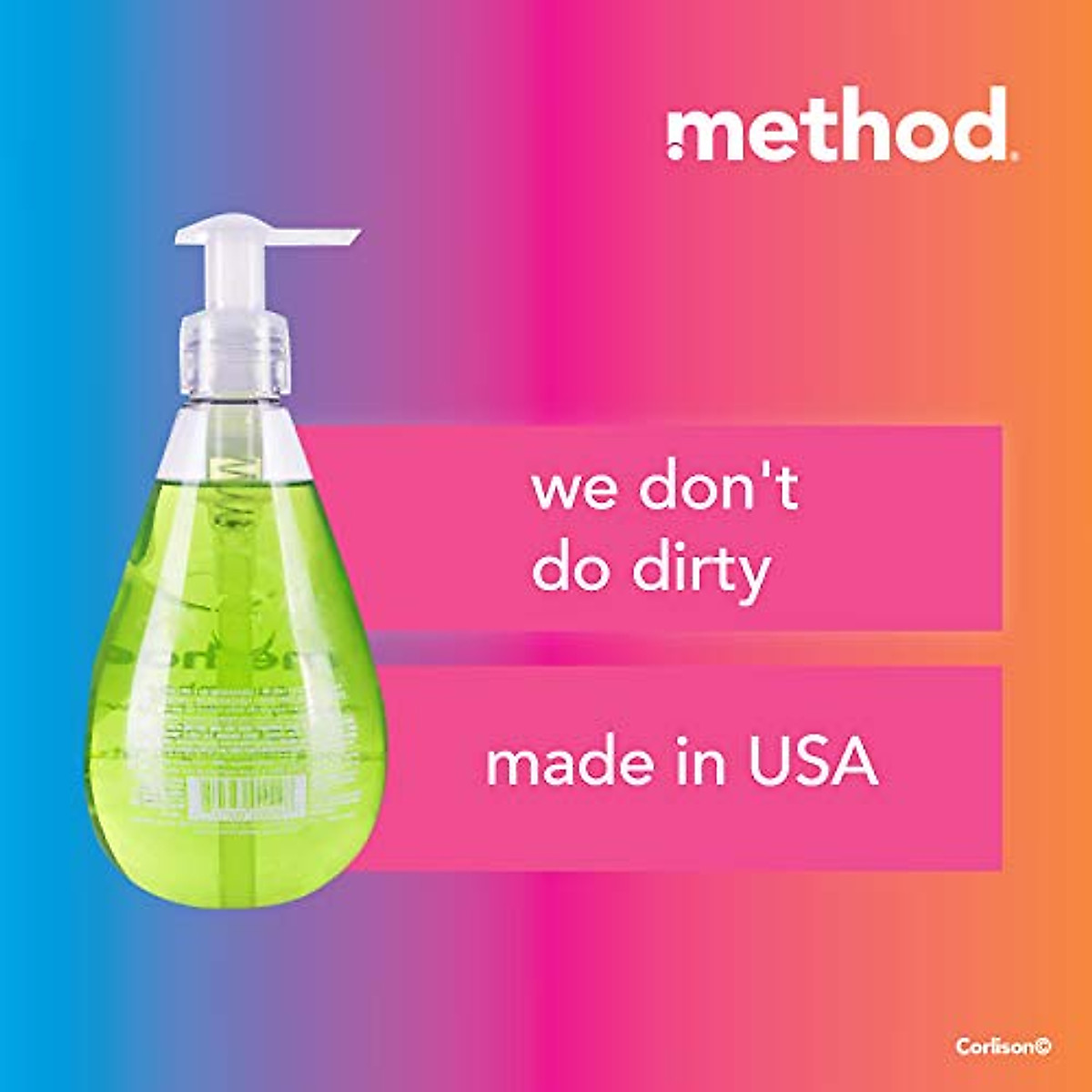 Method Gel Hand Wash, Green Tea + Aloe, 12 oz, 1 pack, Packaging May Vary
