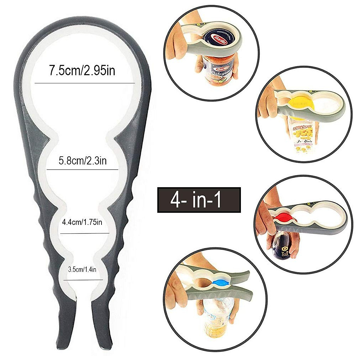 EasyTwist Jar Opener: Maxracy Effortless Lid Opening for Weak Hands & Arthritis | Versatile Bottle Opener | Jar Openers & Bottle Openers